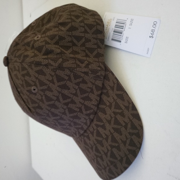Michael Kors | Accessories | Michael Kors Monogram Mk Logo Brown ...